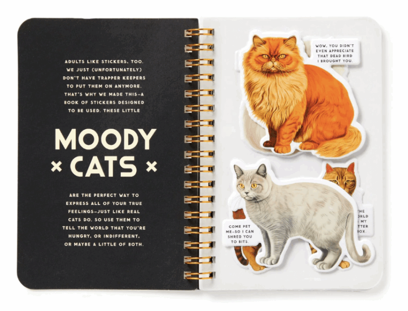 Staff Pick of the Week: Moody Cats Sticker Book - TATE'S Comics + Toys ...